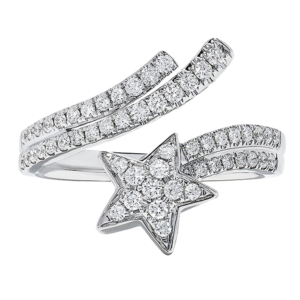 Diamond Shooting Star Wrap Ring | HX Jewelry