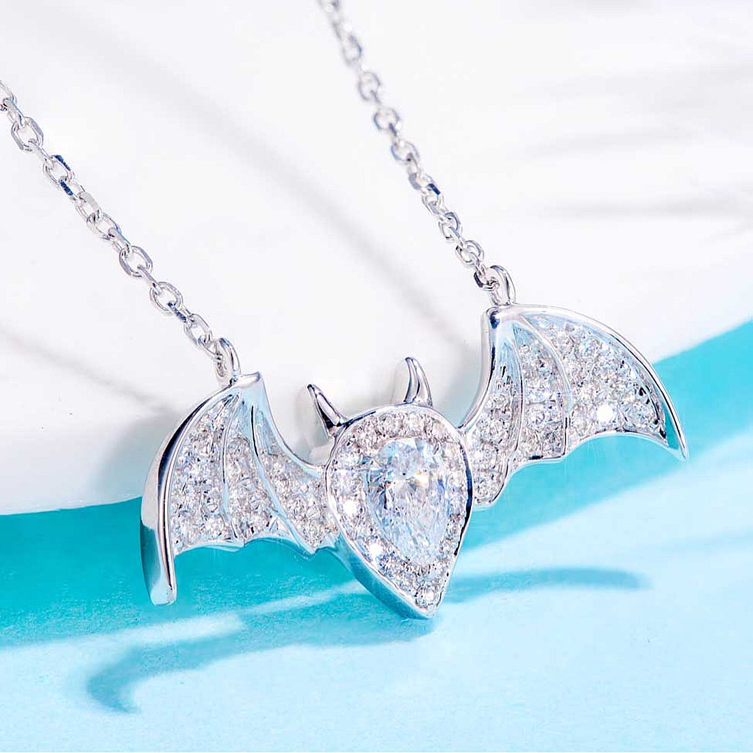 Diamond Bat Pendant Necklace | HX Jewelry