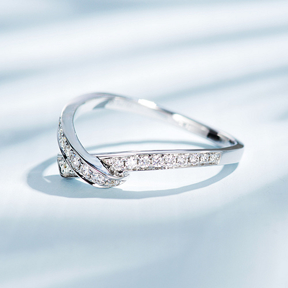Diamond Overlapping Cross Ring | HX Jewelry