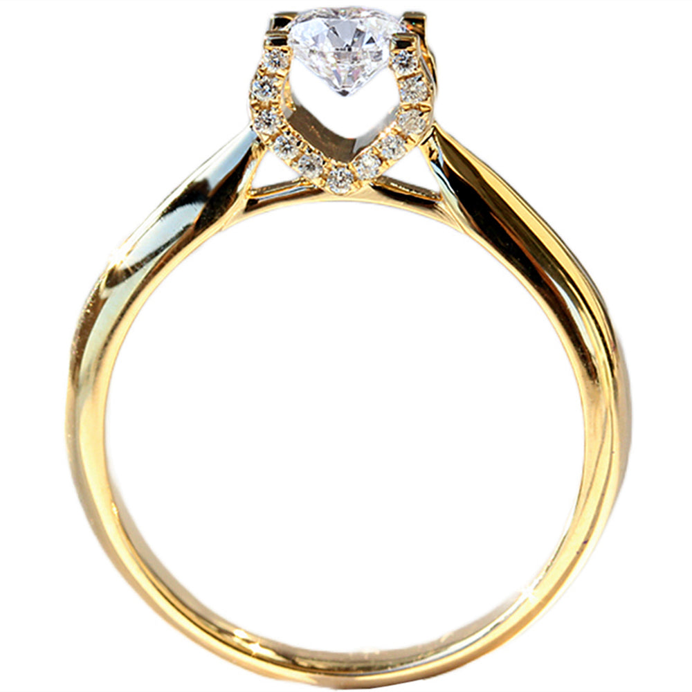 Lab-Grown Diamond Bull Head Engagement Ring | HX Jewelry