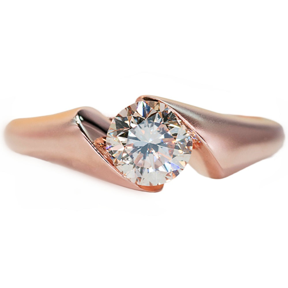 Lab-Grown Diamond Modern Design Engagement Ring | HX Jewelry