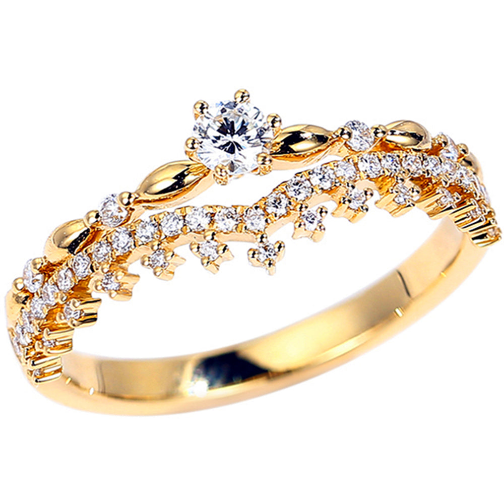 Diamond Tiara Shape Wedding Ring | HX Jewelry